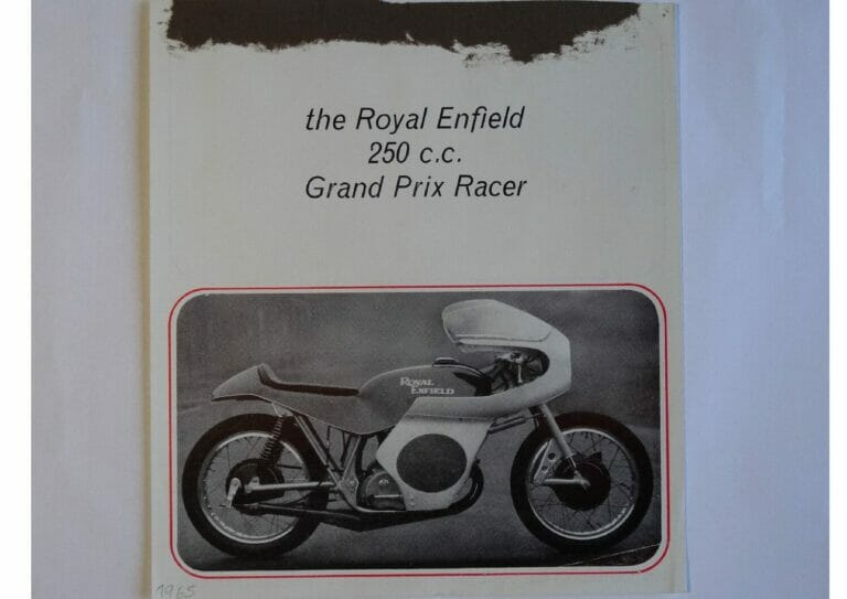 Royal Enfield Owners Club RE 250 GP Racer