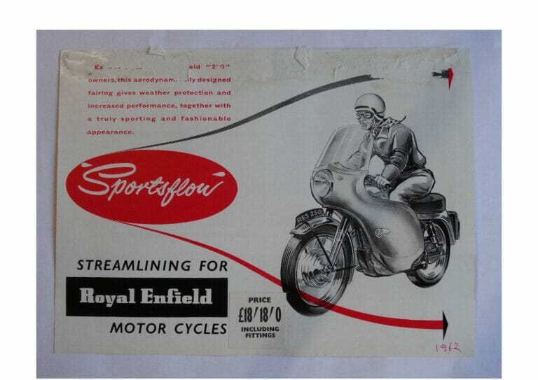 Royal Enfield Owners Club RE Brochure 1962