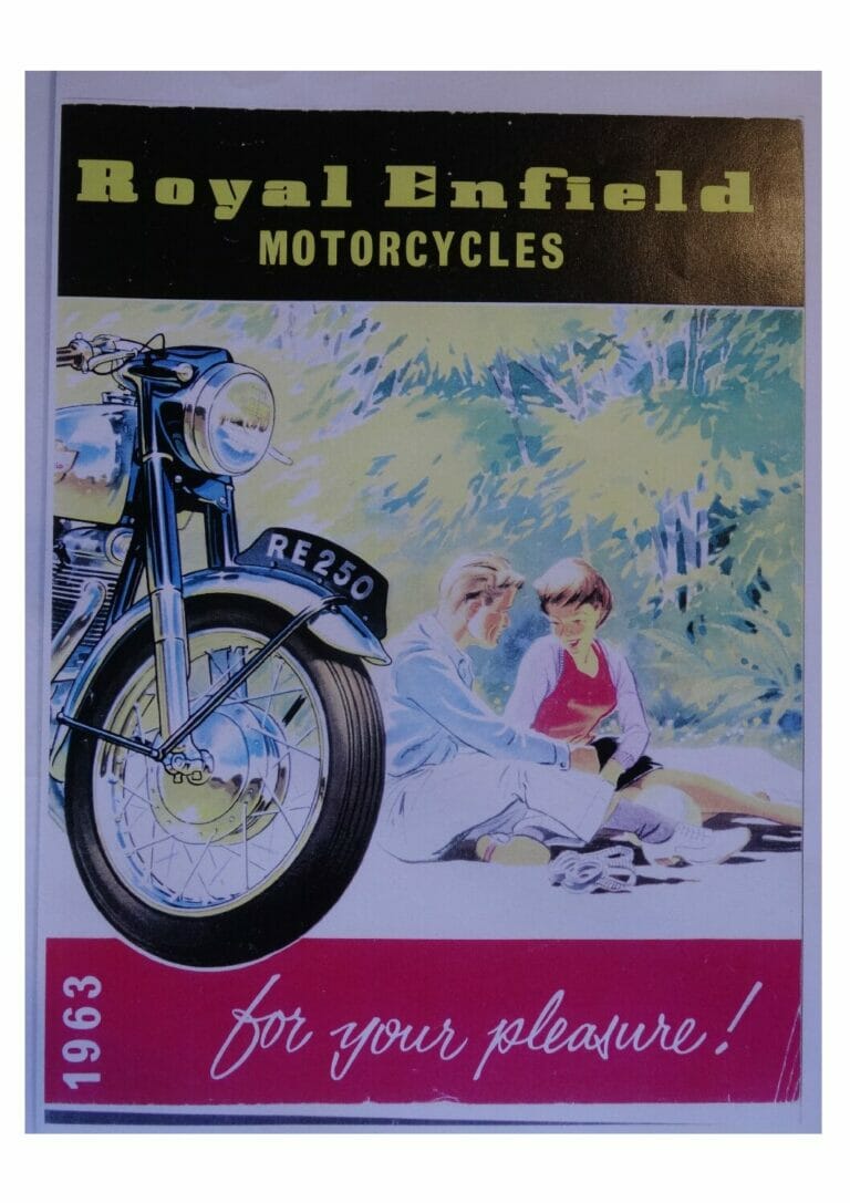 Royal Enfield Owners Club RE Brochure 1963